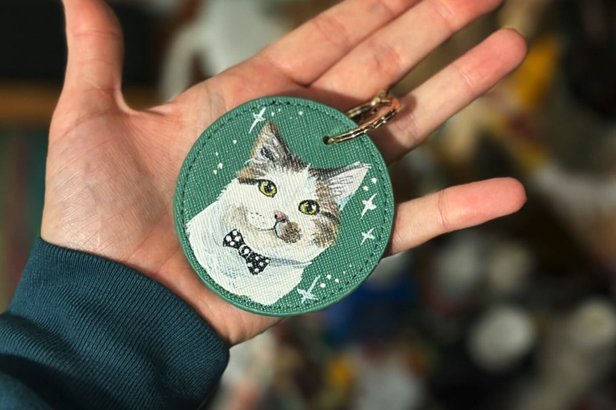 The Perfect Personalised Gift: Hand-Painted Pet Portrait Keyrings – We ...