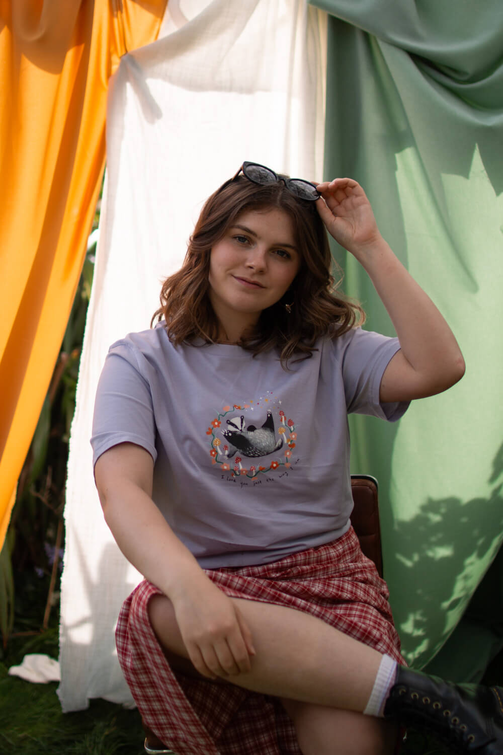 Eco-printed ‘I love you just the way I am’, t-shirt, Worldwide Shippin ...