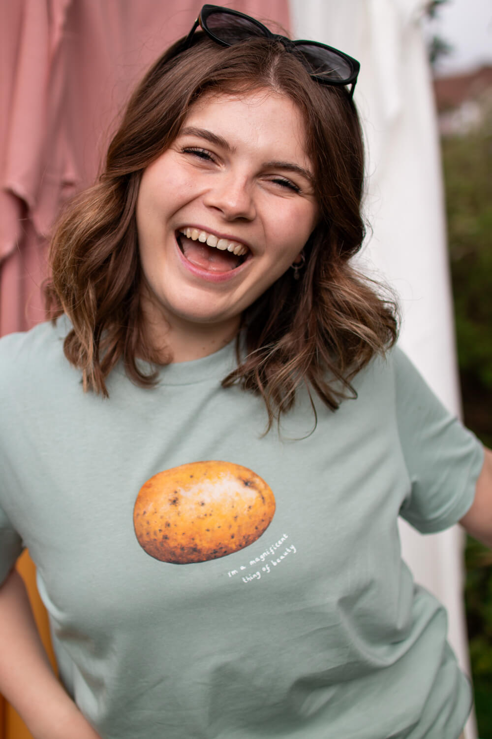 Magnificent potato t-shirt, in Aloe Green – We Are Hairy People