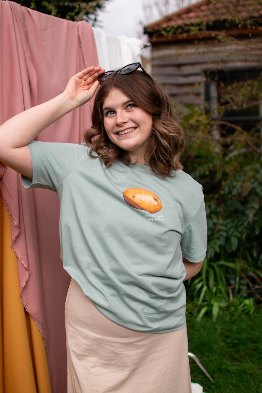 Magnificent potato t-shirt, in Aloe Green – We Are Hairy People