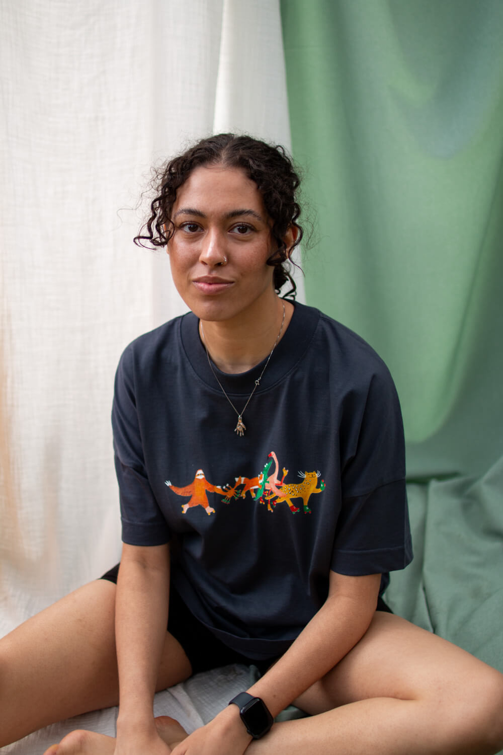 Roller skating pals, oversized T-shirt – We Are Hairy People