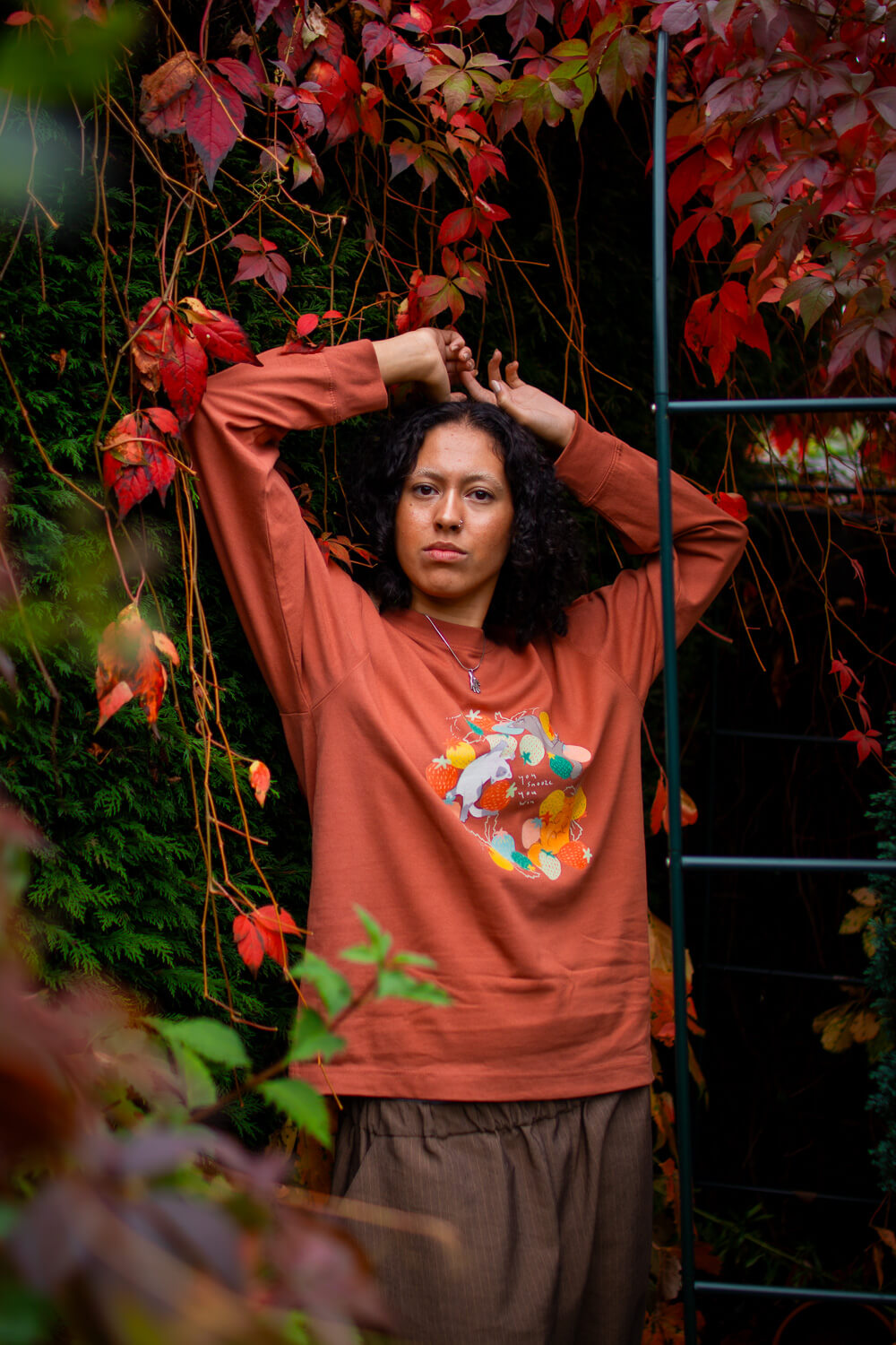 Foxes long sleeve T-shirt, in Stargazer – We Are Hairy People